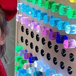 Wall-mountable Giant Bright Light LED Peg Board, Enchanting Giant Light ...