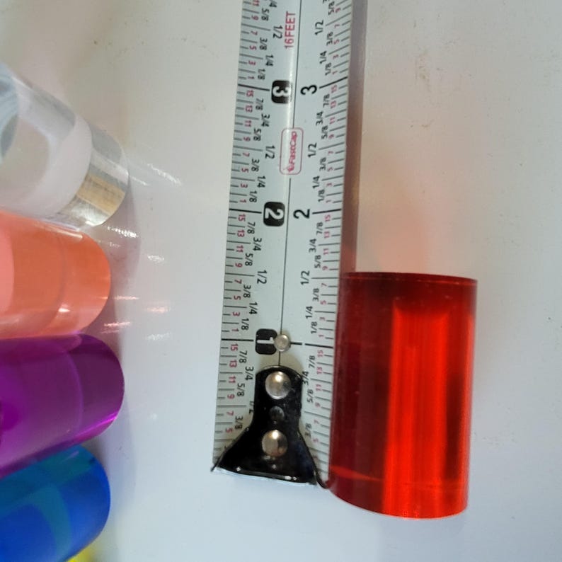 Acrylic Pegs Pack – Colorful Fun! 1" Diameter (multiple Lengths ...