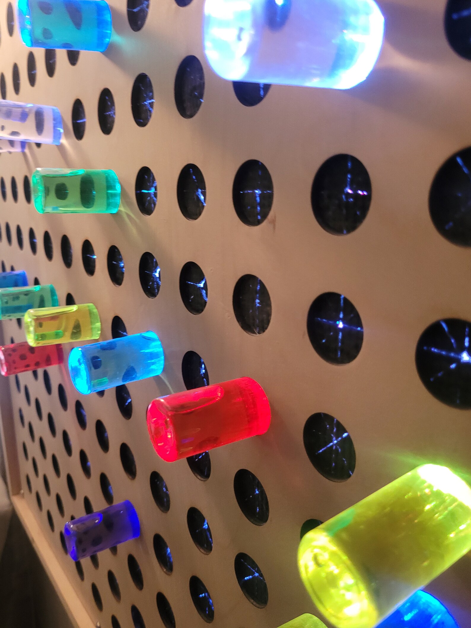 Large Wall-mount Giant Bright Lite Peg Board With Giant Colored Light ...