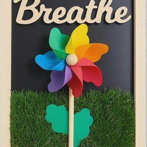 Mini Sensory Board - "breathe" Pinwheels Perfect for Montesorri, Autism ...