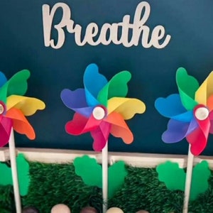 Breathe Sensory Board - Pinwheel Flowers in Turf/grass. Sensory Panel ...
