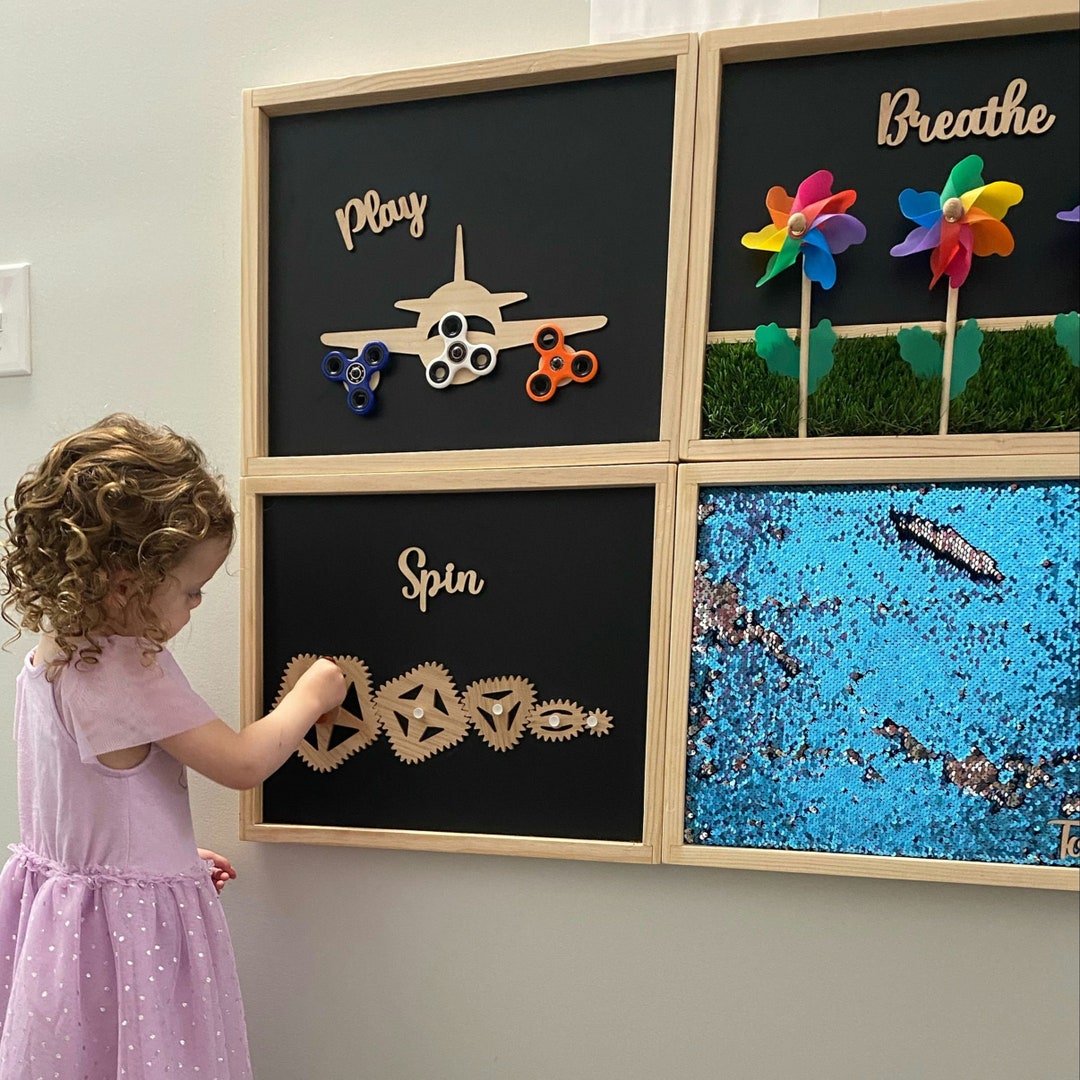 15 Panel Sensory Wall Wall-mounted Activity Boards ABA Therapy Toys for ...