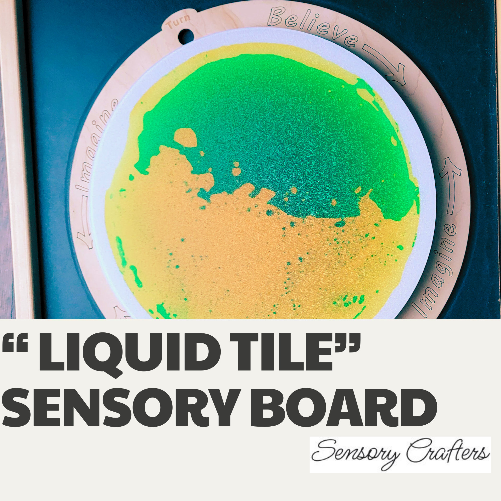 Liquid Motion Sensory Wall Panel | Visual Calm Activity Board | Cause ...