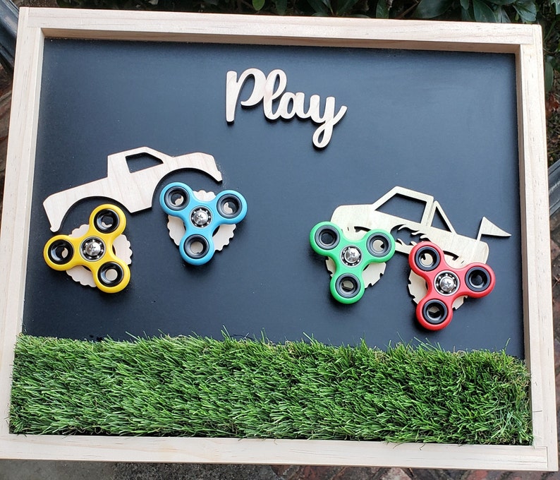 Monster Truck Customizable Sensory Board Autism Toy Kids - Etsy