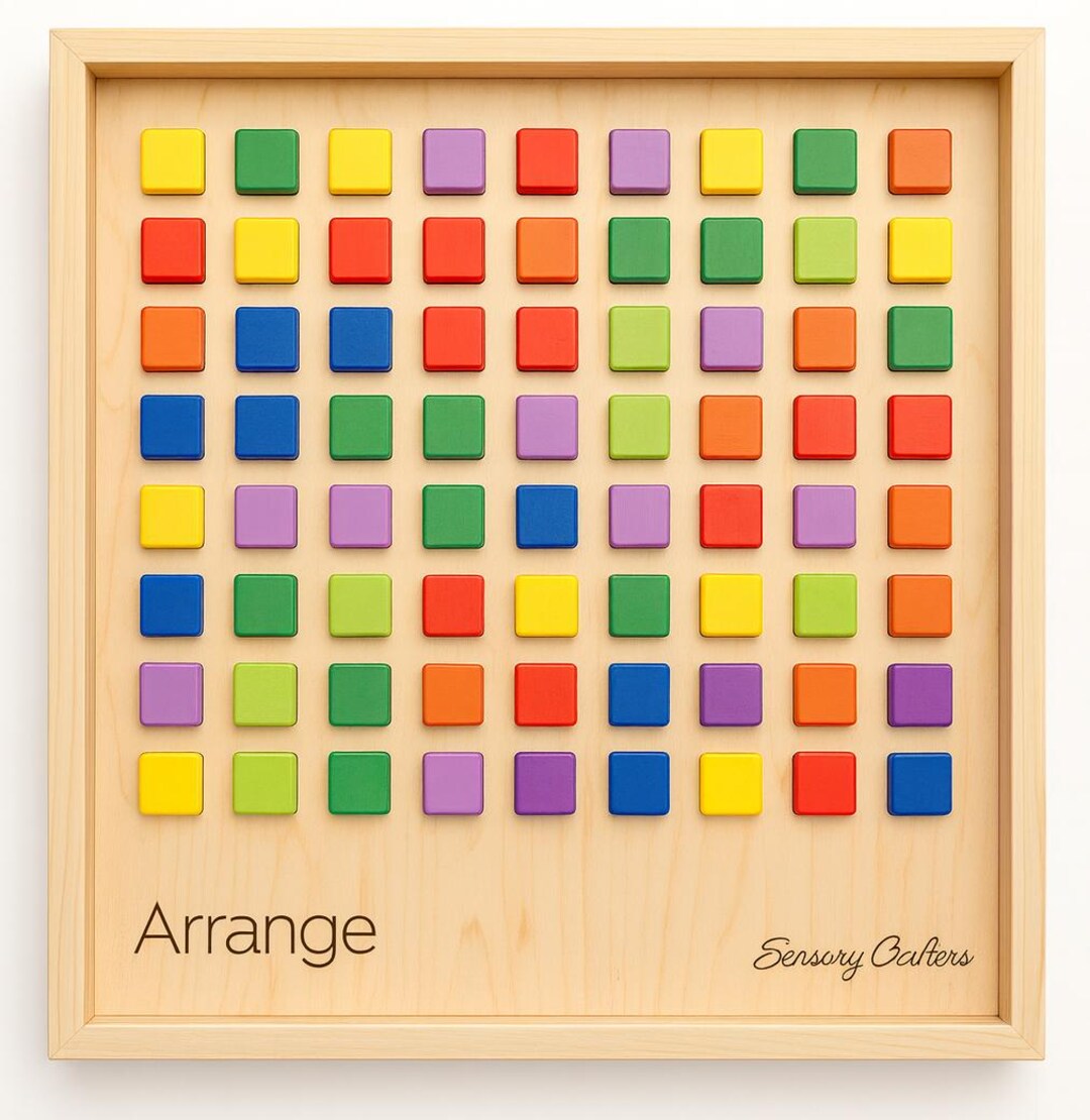 ARRANGE Sensory Board – Visual and Tactile Activity for Kids and Adults ...