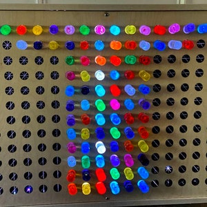 Large Wall-mount Giant Bright Lite Peg Board With Giant Colored Light ...