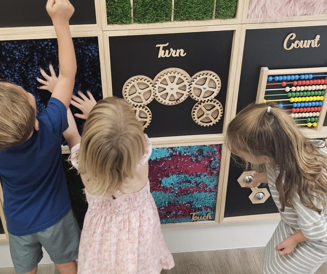 20-piece Sensory Modular Sensory Wall | Wall-mounted Board Activities ...