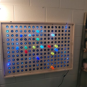 Sensory Light Peg Board 38 Inch | Wall-mounted LED Activity Board With ...
