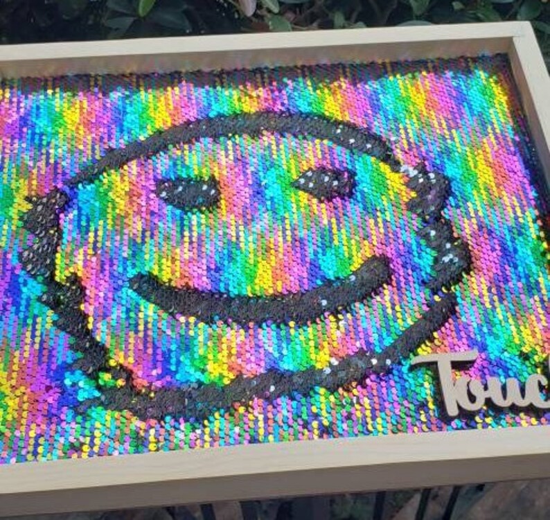 Rainbow Sequin Drawing Board Rainbow Reversible Sequin Board - Etsy