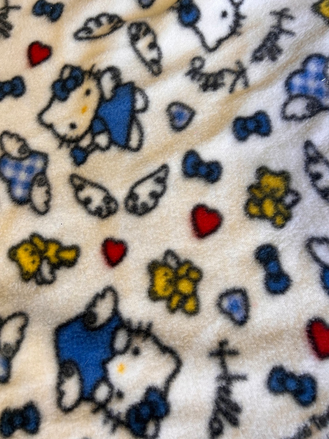 Hello Kitty Fleece Fabric - Etsy