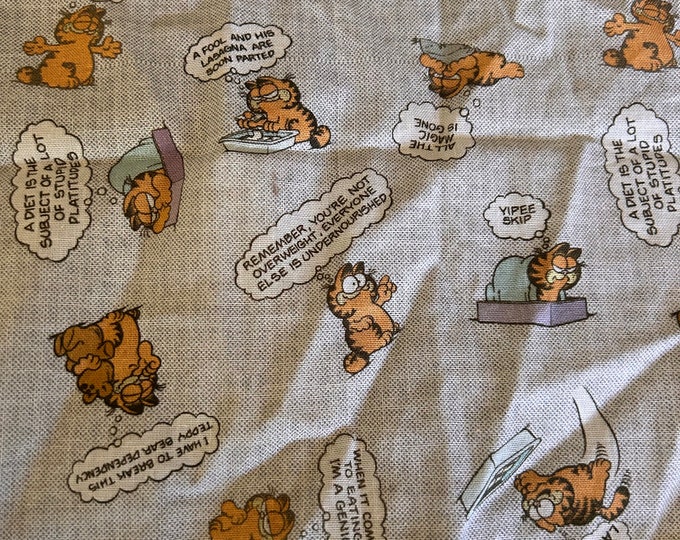 Garfield Fabric - Etsy