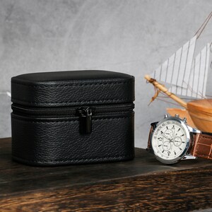 Leather Single Watch Case - Watch Roll for Men, Handmade Watch Roll ...