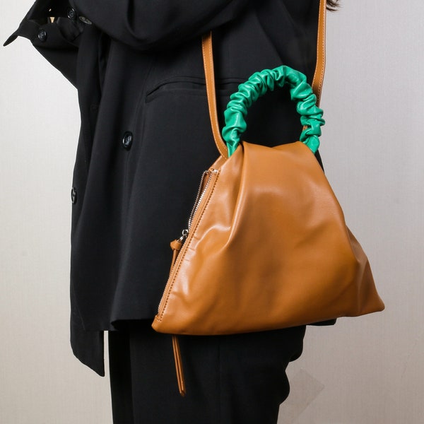 Color Block Handbag - Etsy