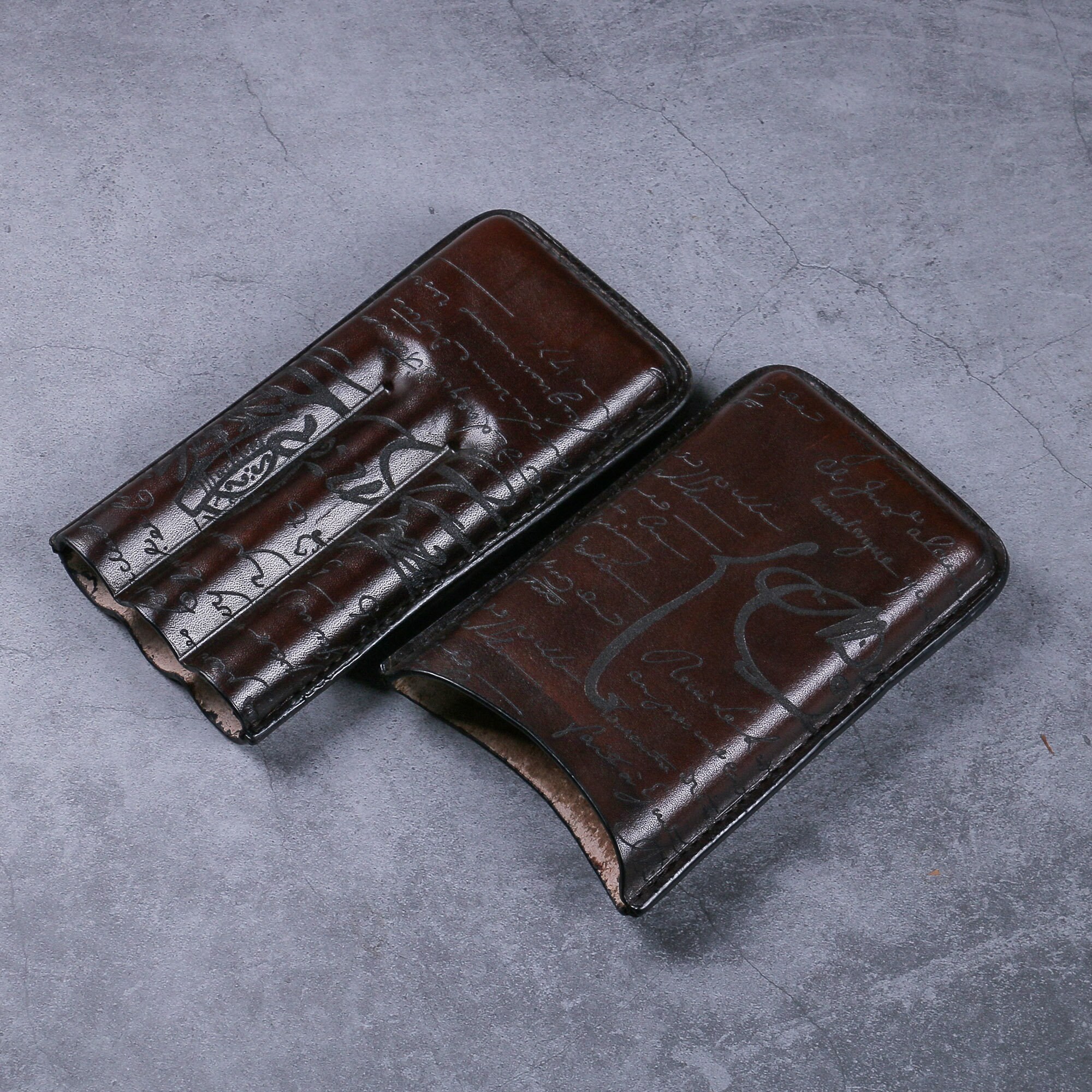 Vintage Leather Cigars Case Cigar Travel Case 3 Tubes - Etsy