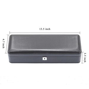 Leather Watch Case With Lock, Leather Watch Case for 6 Watches ...
