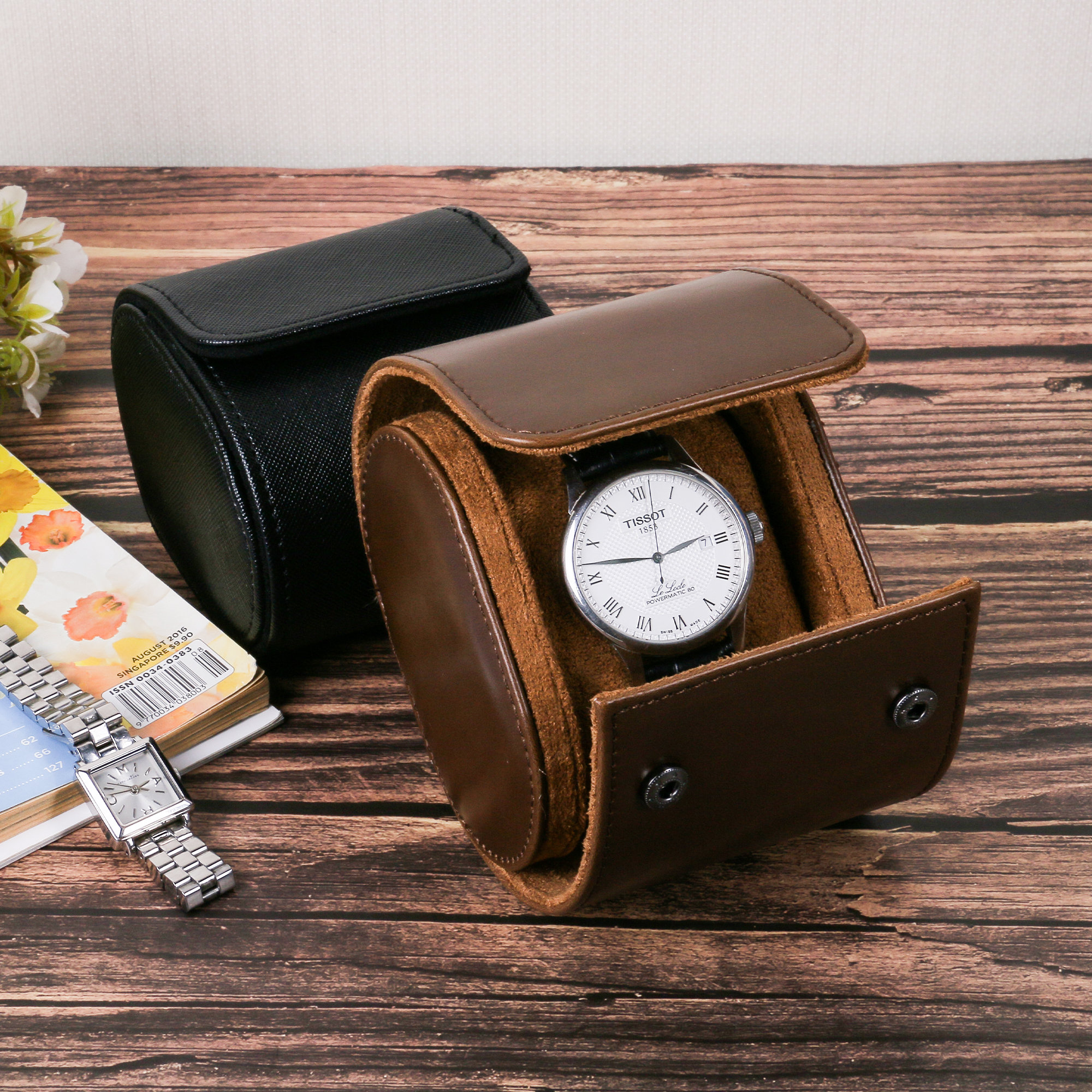 Leather Single Watch Case Watch Roll for Men Handmade Watch - Etsy