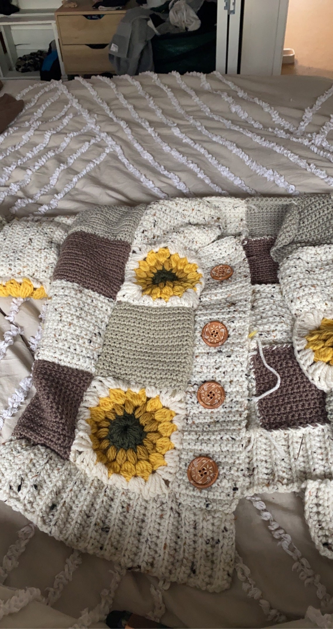 Sunflower Cardigan - Etsy