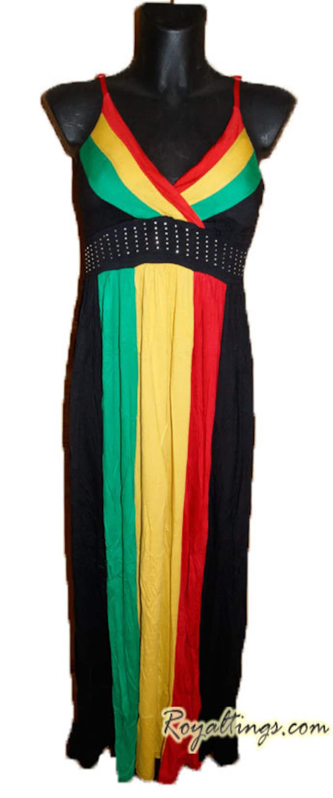 African Reggae Rasta Dress Jamaica Rastafari Woman Roots Reggae - Etsy