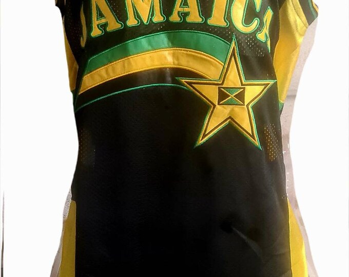 Jamaica Basketball Jersey Set Short Mesh Set Jamaica Reggae Suit Rasta ...