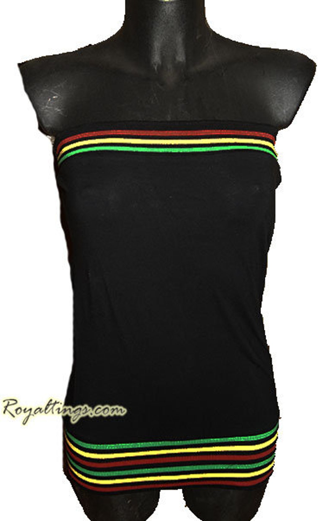 Strapless Tank Top Short Dress Sleeveless Rasta Reggae Africa Cotton - Etsy