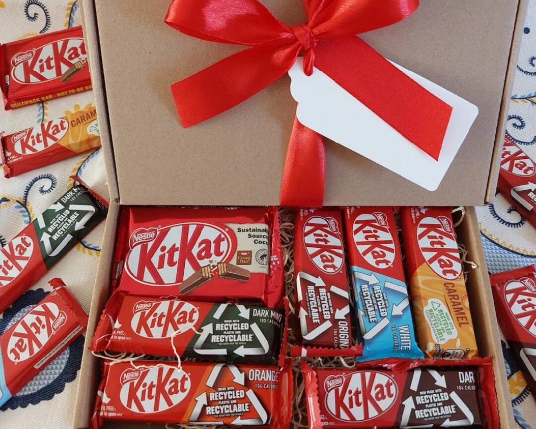 Chocolate Bar Gift Box /kitkat Hamper Chocolate Gift Box /personalised ...