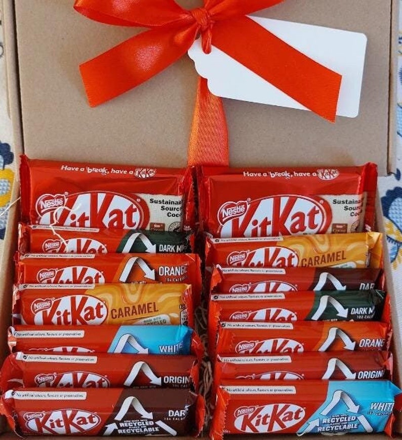 Chocolate Bar Gift Box /kitkat Hamper Chocolate Gift Box /personalised ...
