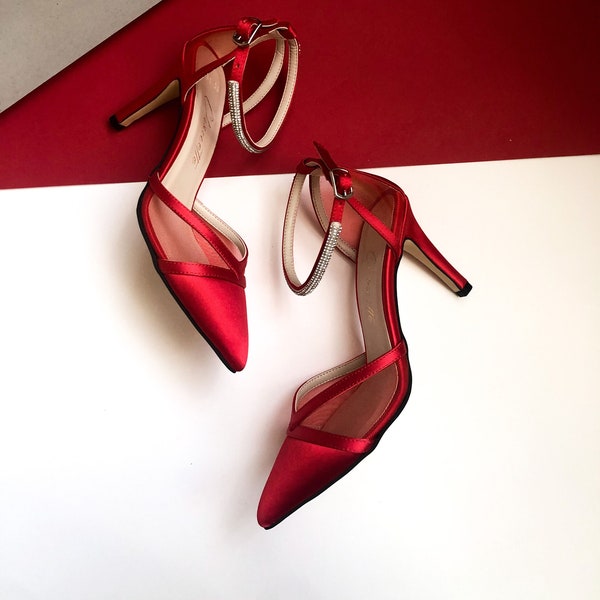 Red Wedding Shoes - Etsy