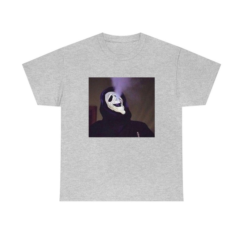 Ghostface Blowing Smoke Tee Funny Scream Scary Movie Shirt - Etsy
