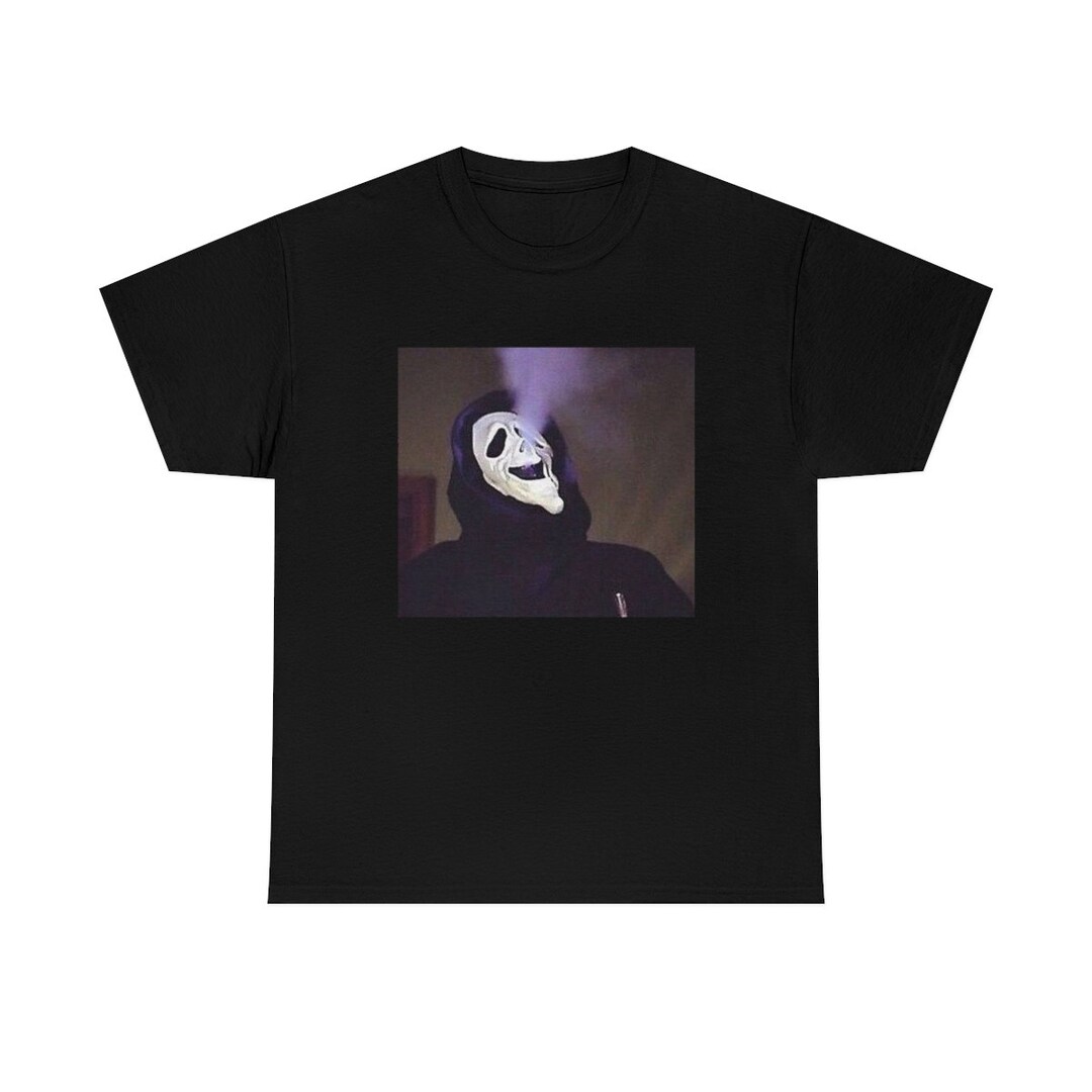 Ghostface Blowing Smoke Tee Funny Scream Scary Movie Shirt - Etsy