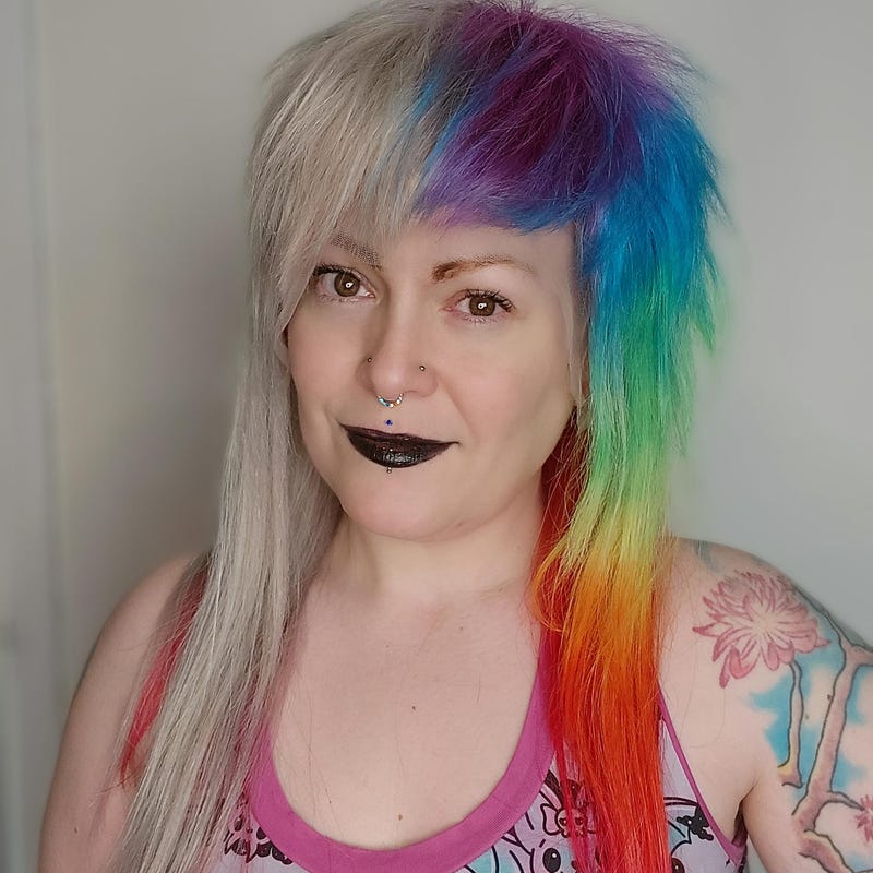 Rainbow Wig - Etsy