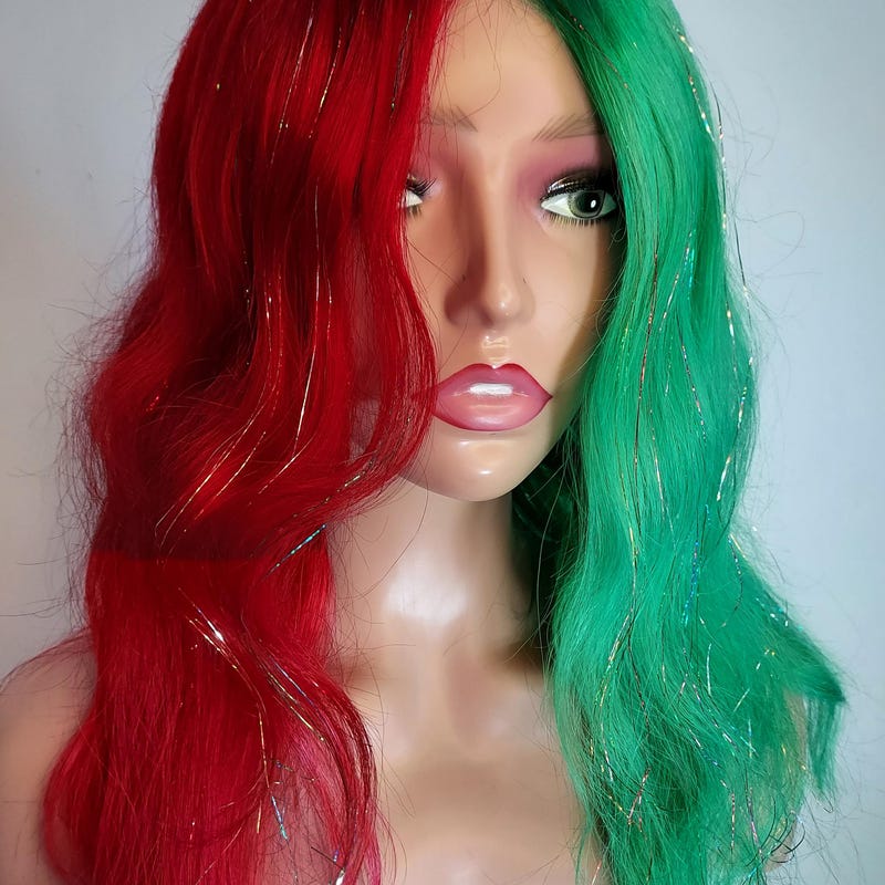 Tinsel Wig - Etsy