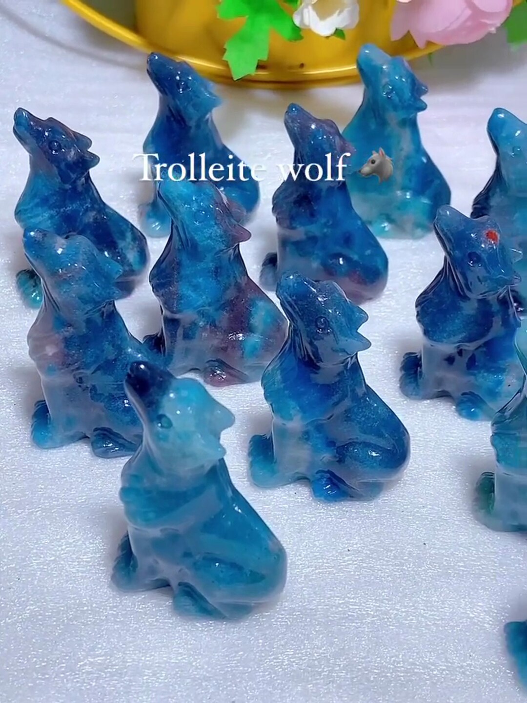 1PC Hand Carved Trolleite Wolf Carving Natural Trolleite - Etsy