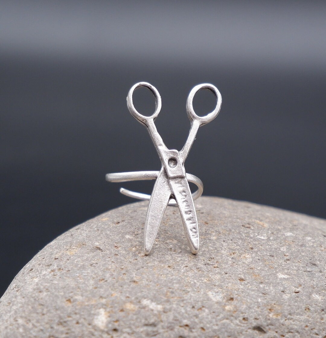 SCISSORS RING - Fashion Ring • Statement Ring • Chunky Ring • Crafty ...