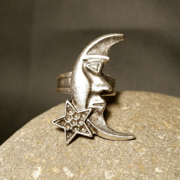 Moon Ring - Etsy