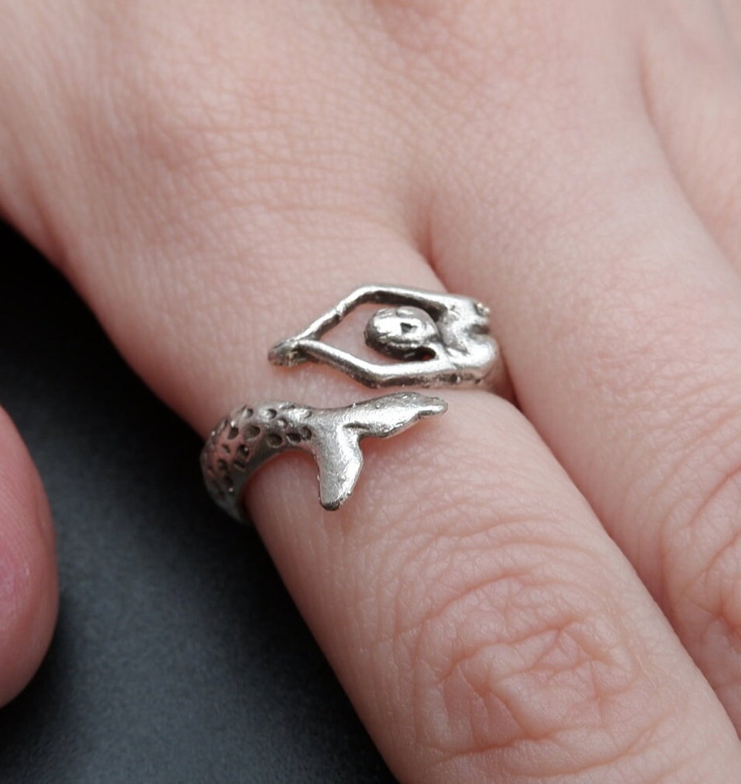 Mermaid Ring - Mythologycal Rings for Women - Statement Ring • Chunky ...