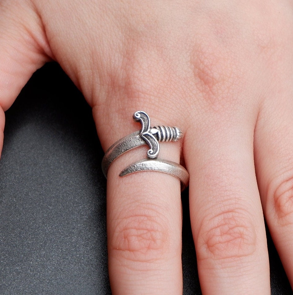 SWORD RING - Blade Ring • Knife Ring • Statement Ring • Chunky Ring ...