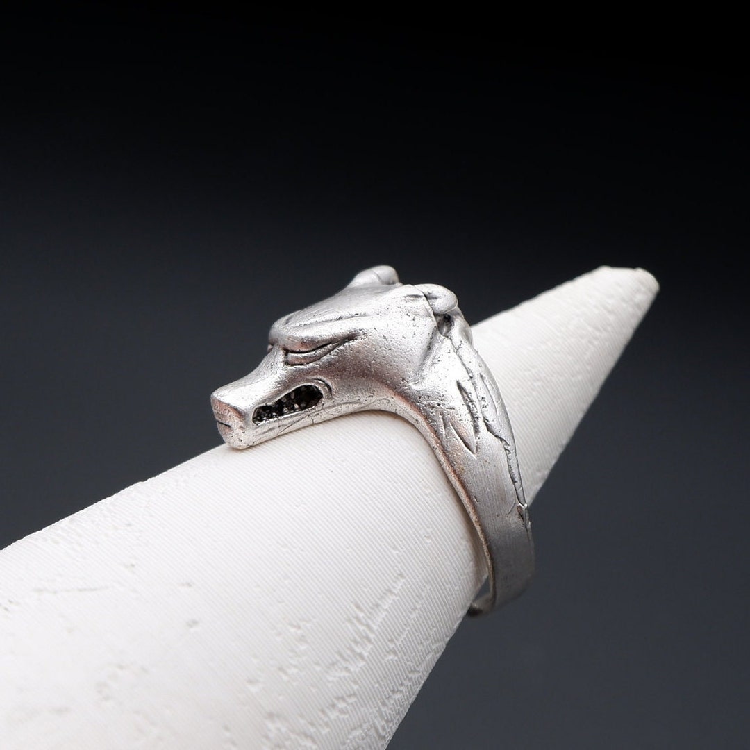 WOLF HEAD RING - Wild Ring • Gothic Jewelry • Statement Ring • Chunky ...