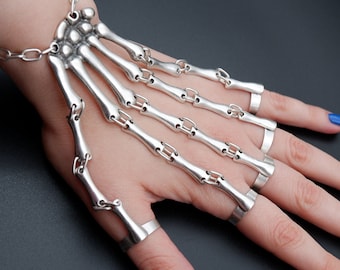 Five Finger Ring Bracelet - Etsy