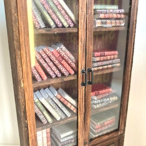 Miniature Bookshelf, Dollhouse Miniature Bookcase - Etsy