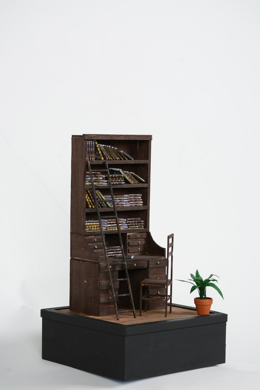 Miniature Bookcase, Miniature Bookshelf - Miniature Book - Etsy