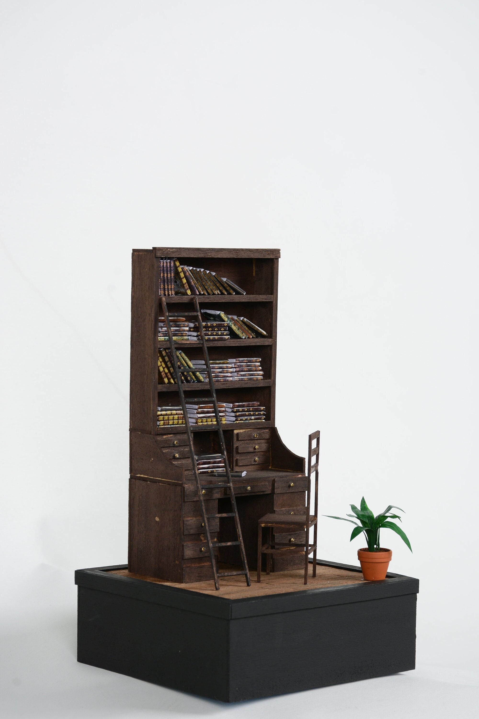 Miniature Bookcase, Miniature Bookshelf - Miniature Book - Etsy