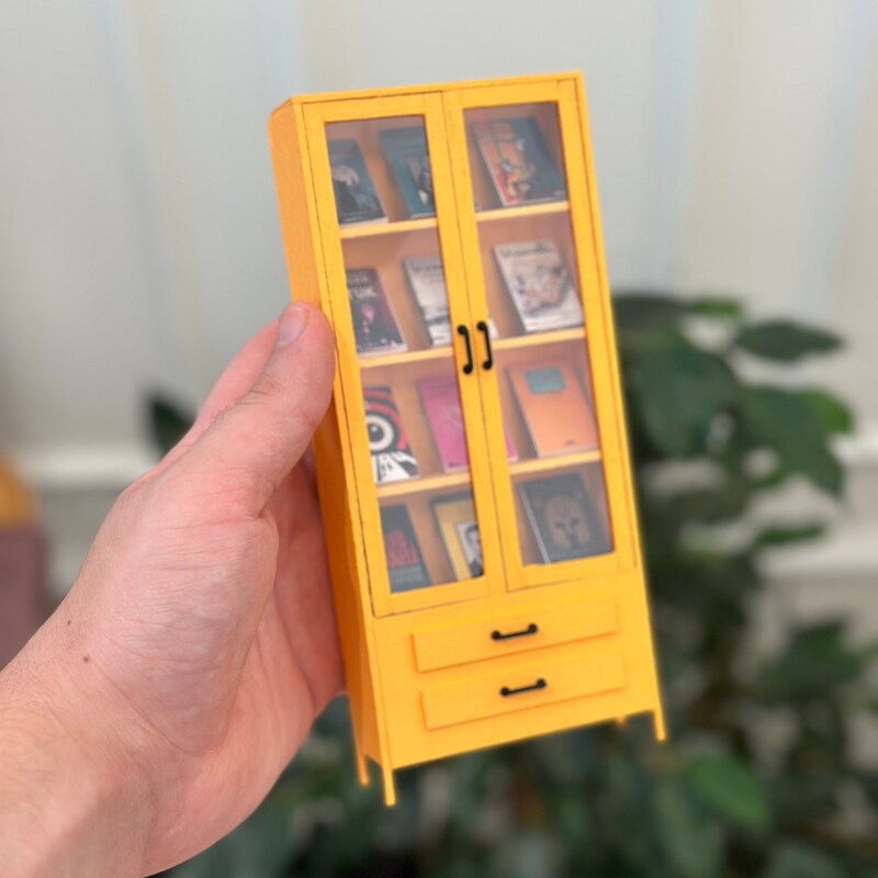 Miniature Bookcase - Etsy