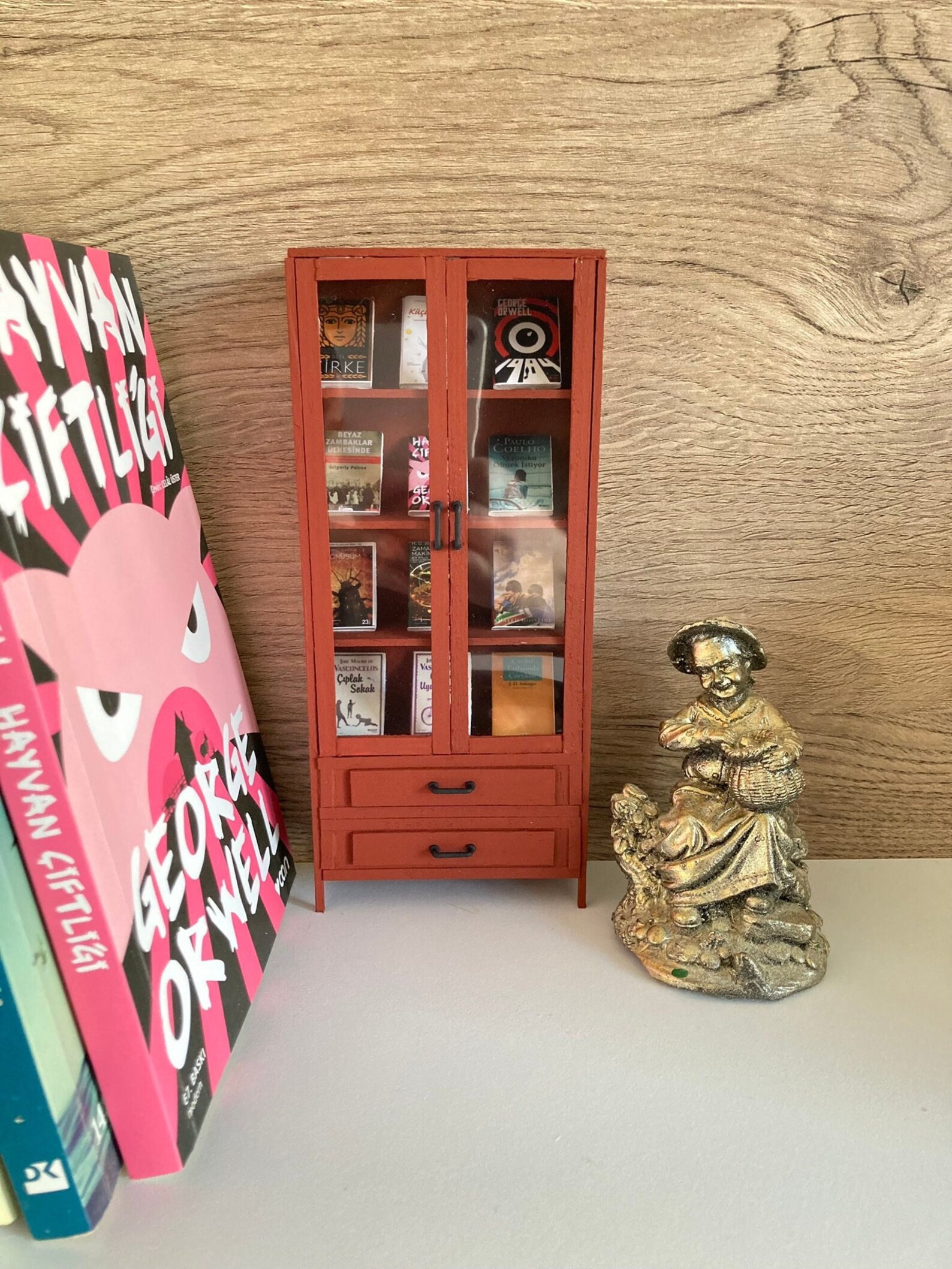 Miniature Bookshelf-dollhouse Miniature Bookcase / Bookshelf Decoration ...