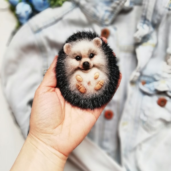Needle Felt Hedgehog - Etsy