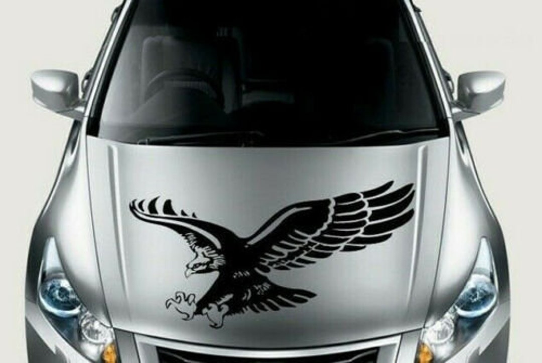 Large 23 X 18 Hawk Eagle Attack Vinyl Car Bonnet Side Sticker Decal ...