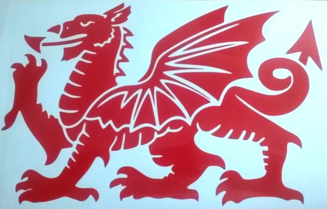 Welsh Dragon Decal Sticker Vinyl Car Bonnet Side Sticker Decal - Etsy