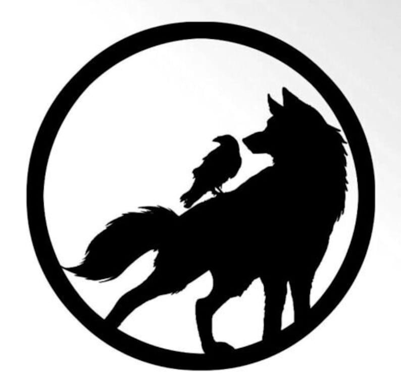 Raven Wolf Wall Art Decal Car Van Bonnet Vinyl Side Sticker Hood Vinyl ...