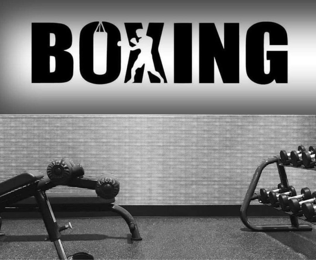 Large 36 X 11 Inch Boxing Club the Gym Vinyl Sticker Graphic Decal Wall ...