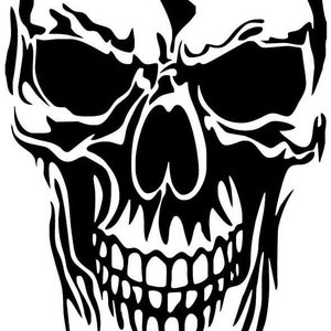 Skull Car Bonnet Hoodside Sticker Van Vinyl Graphic Decal Sign Wall Art ...