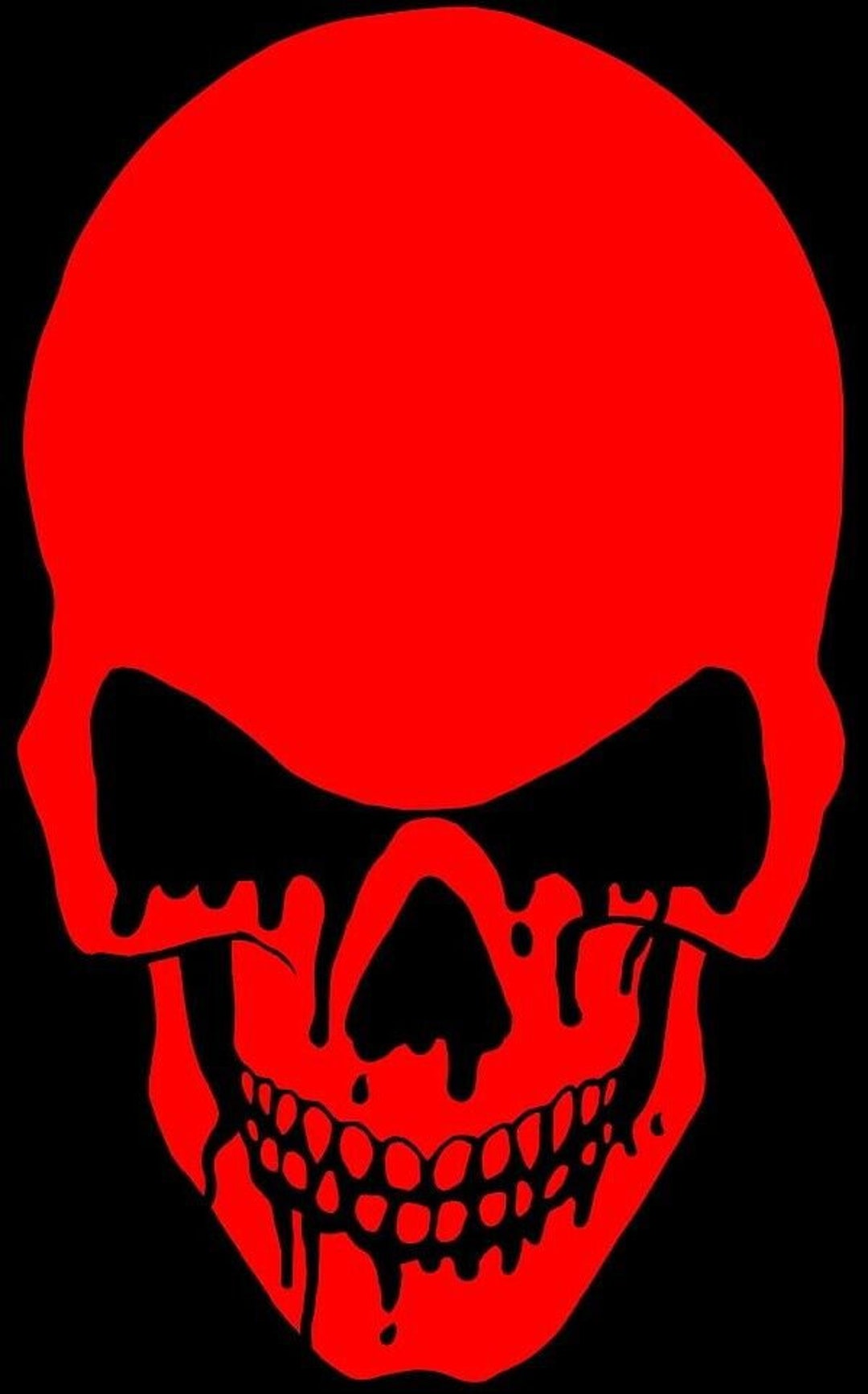 Blood Bloody Skull Decal Car Bonnet Side Sticker Van Vinyl Graphic ...